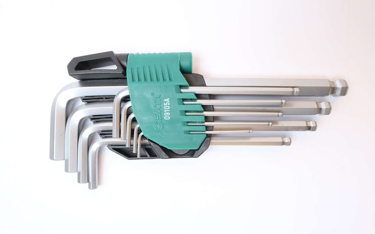 Bộ lục giác bi loại dài, 9 chi tiết - hệ mét Sata 09105A Chính hãng ...